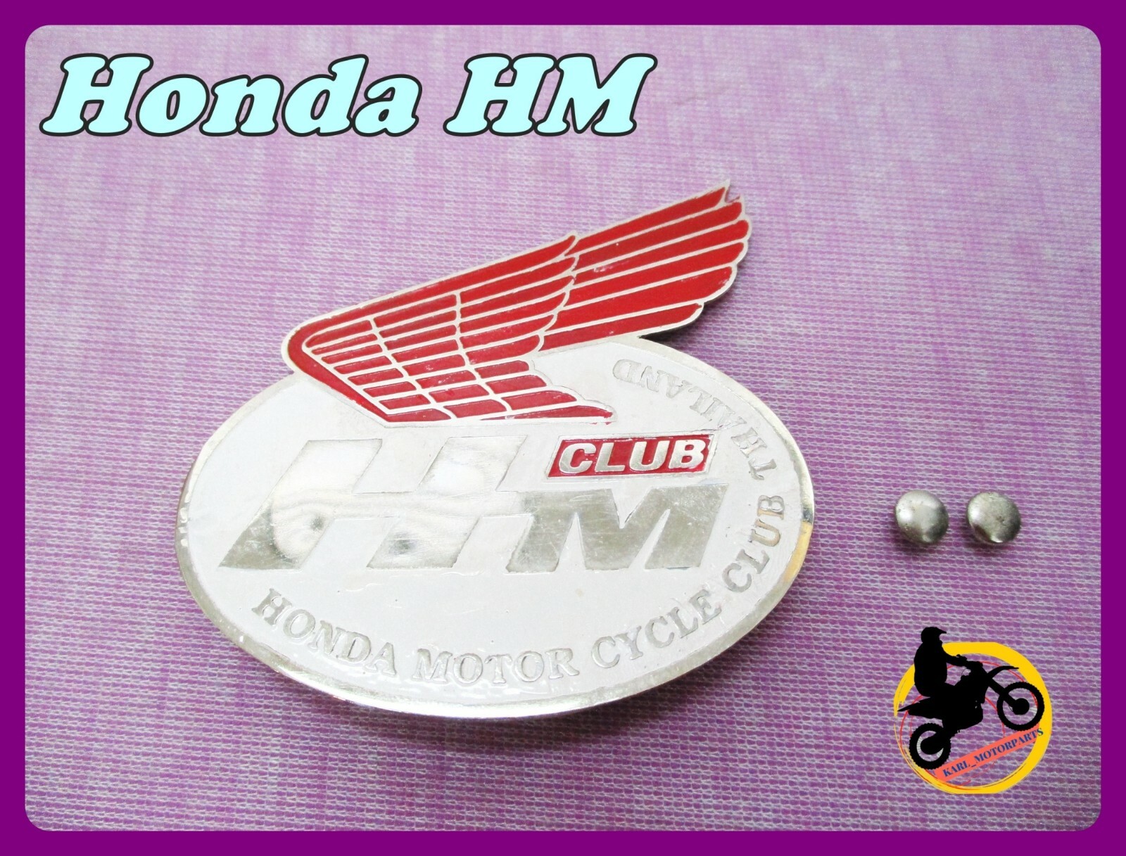 Fit Honda HM Wing Logo Badge Emblem **nan2916** | eBay
