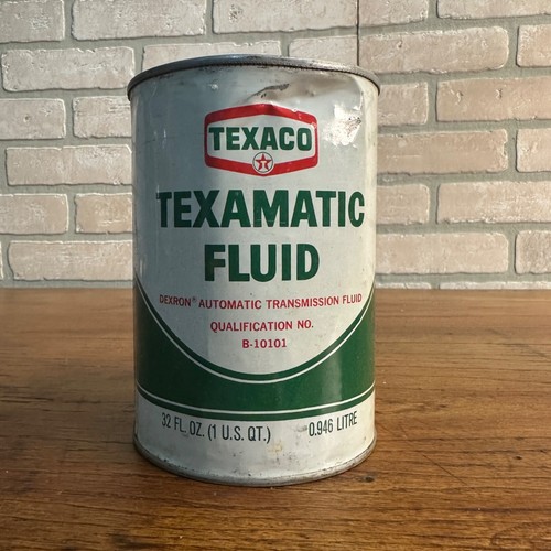 Vintage Texaco Texamatic Transmission Fluid 1 Quart Oil Can Metal Gas ...