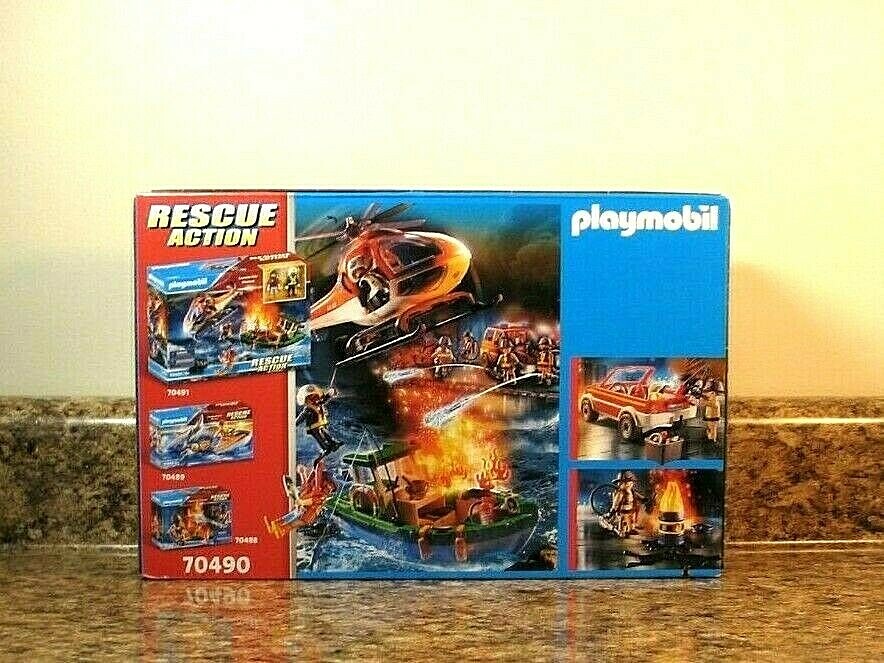 Playmobil Rescue Action City Fire Emergency Building Set 70490 NEW | eBay