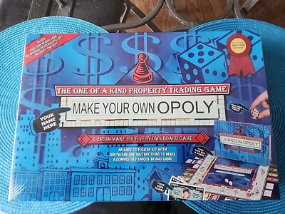 Make Your Own Opoly Board Game Customize Monopoly Brand New Still ...