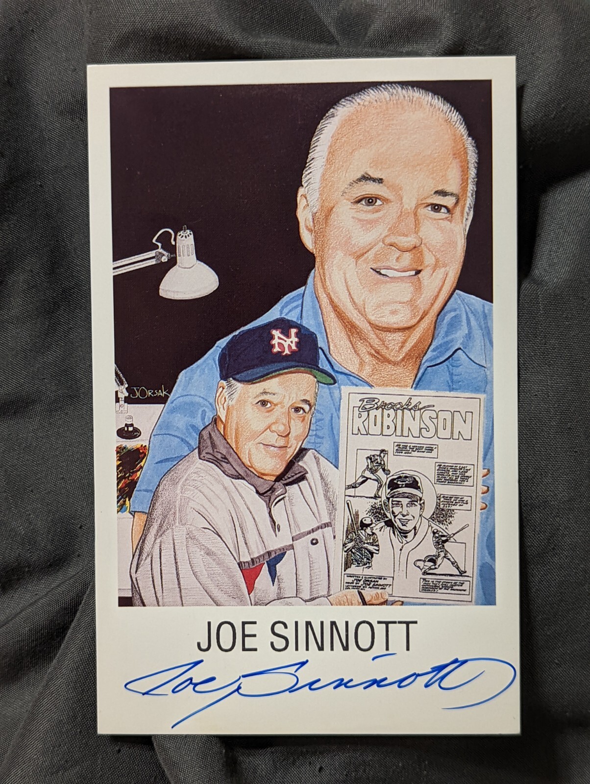 MARVEL AUTOGRAPH JOE SINNOTT SIGNED CARD FANTASTIC FOUR ARTIST TWO ...