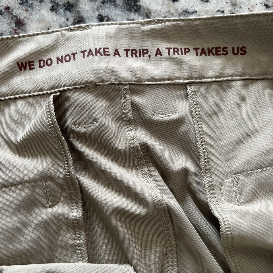 RHONE Pants Men's Size 35X 29 Tan Commuter Flat Front Golf Travel ...