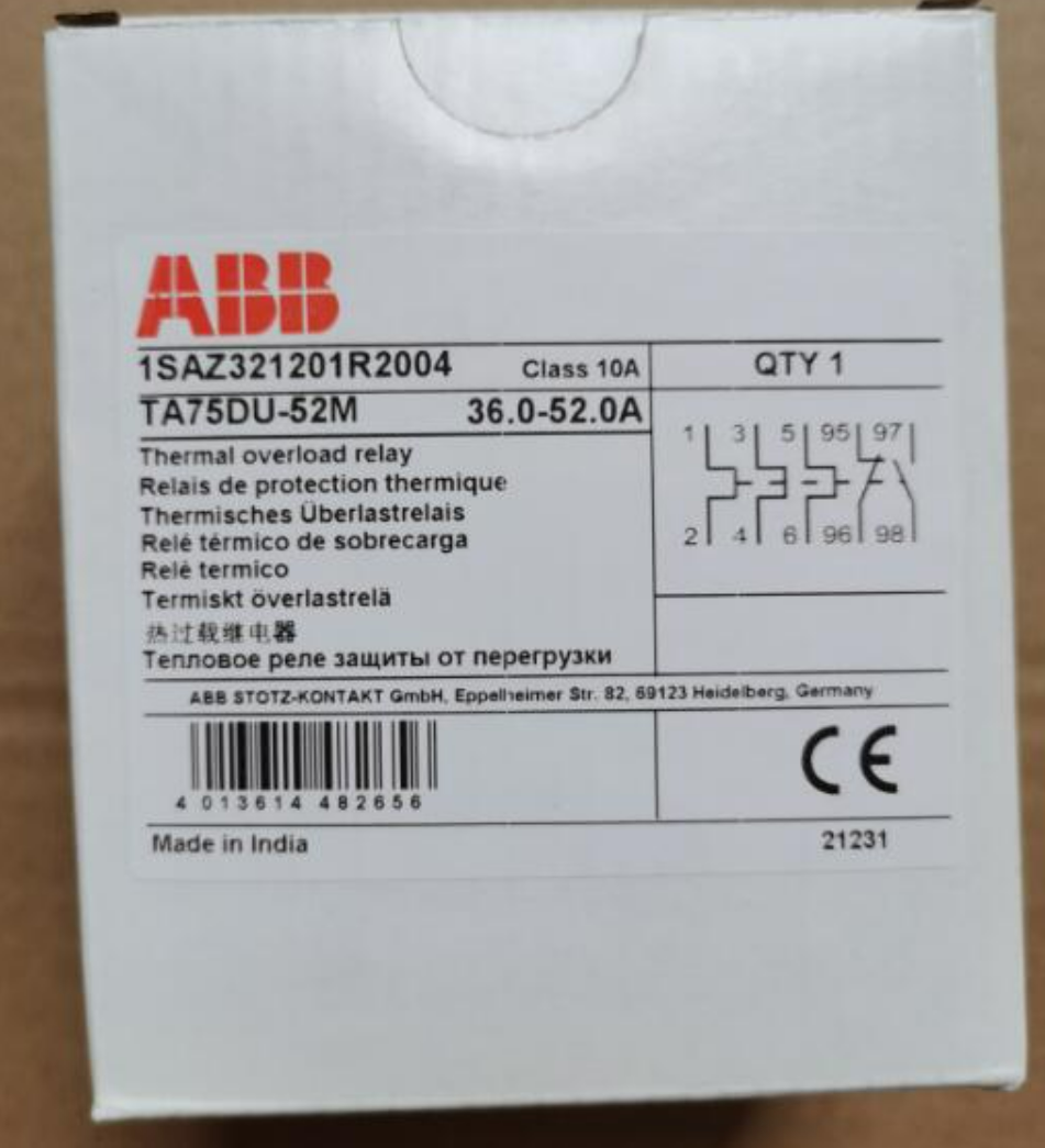 1PC Original ABB Thermal Overload Relay TA75DU-52M (36-52A) *A0 | eBay