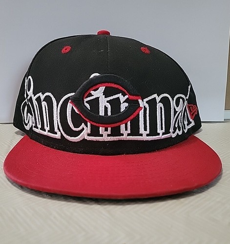 Cincinnati Reds New Era Snapback Wrap Around Logo Baseball Hat Elly ...