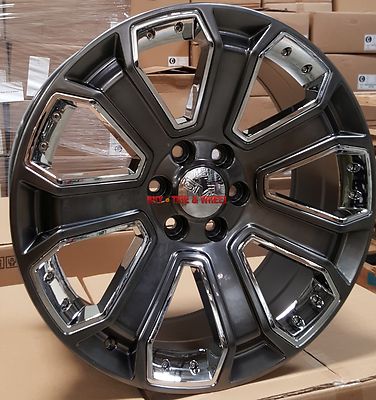 22" GMC Yukon Denali Style Wheels Replica Rims Sierra Tahoe Silverado ...