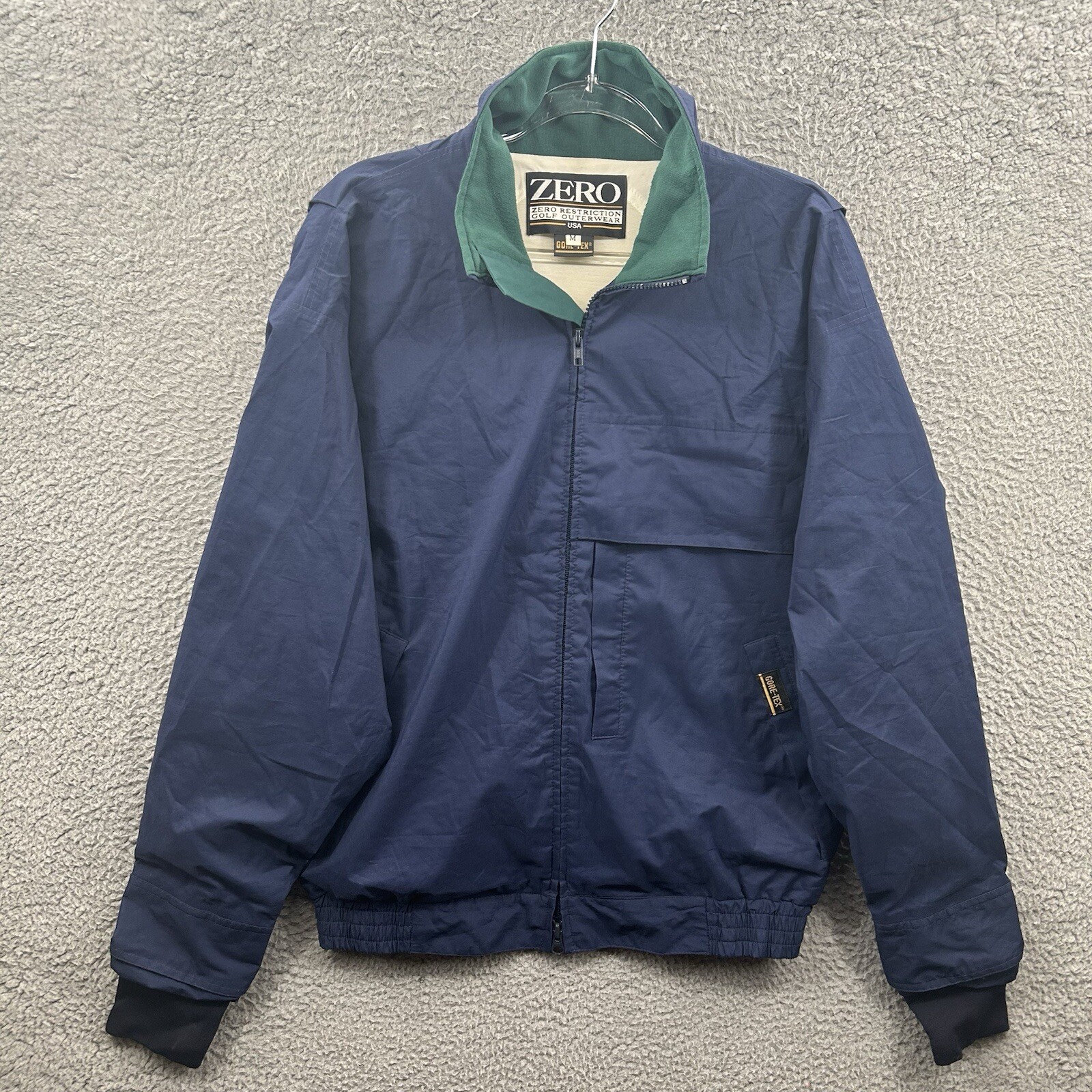 Zero Restriction Jacket Mens Medium Blue Golf Gore-Te… - Gem