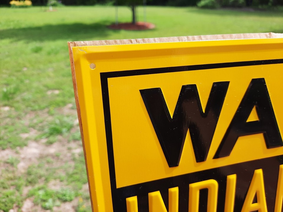 VINTAGE NEW OLD STOCK NOS EMBOSSED WAHOO INDIAN TONIC METAL SIGN MAKE ...