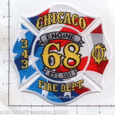 Illinois - Chicago Engine 68 IL Fire Patch 343 | eBay