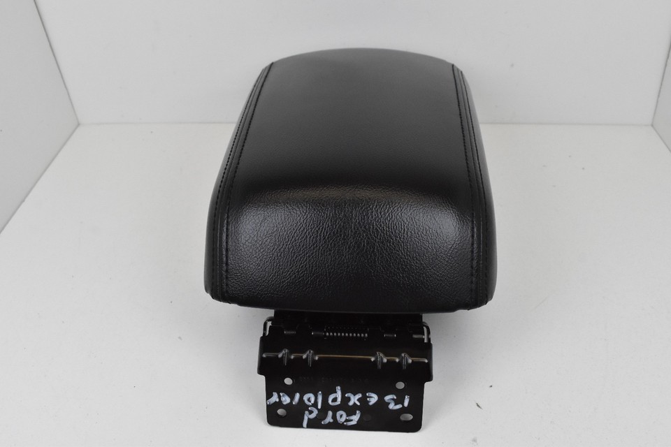2011-2018 Ford Explorer Center Console Black Leather Armrest Top Lid ...