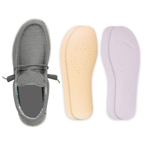 2 Pairs Men's Insoles for Hey Dude Wally Shoes Replacement Footwear ...