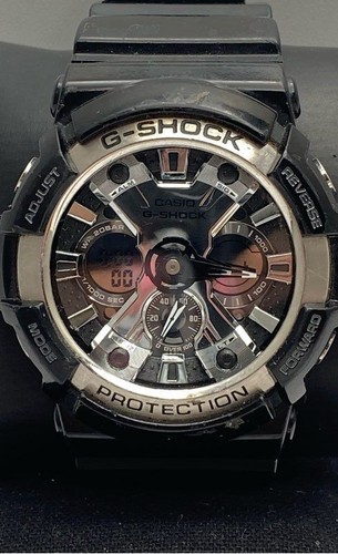 Casio G-Shock 45mm WR200M Alarm Black Stainless Steel Men's Watch | eBay