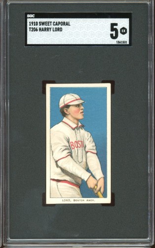 1909-11 T206 Sweet Caporal Baseball Harry Lord SGC 5 | eBay