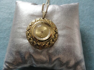 Swiss Made Vintage Lucerno Mechanical Wind Up Necklace Pendant Watch | eBay