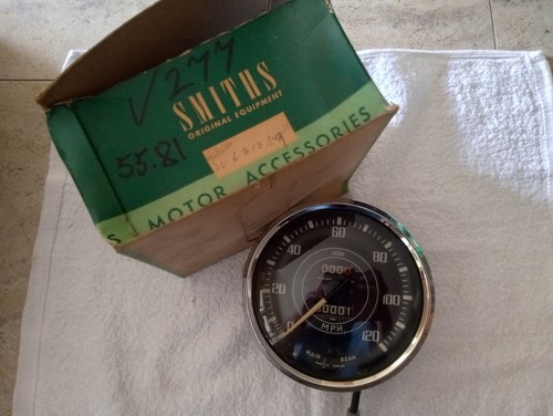 NOS Triumph TR4 Early Smiths Jaeger Speedometer SN 6313/09 New In The ...