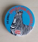WWF Vintage 1981 Golden Wonder ZEBRA Pin Badge Operation Survival ...