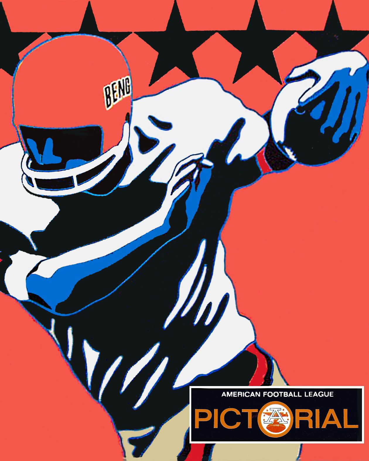 Cincinnati Bengals - Artistic Game Program Cover (1969) from, 8x10 ...