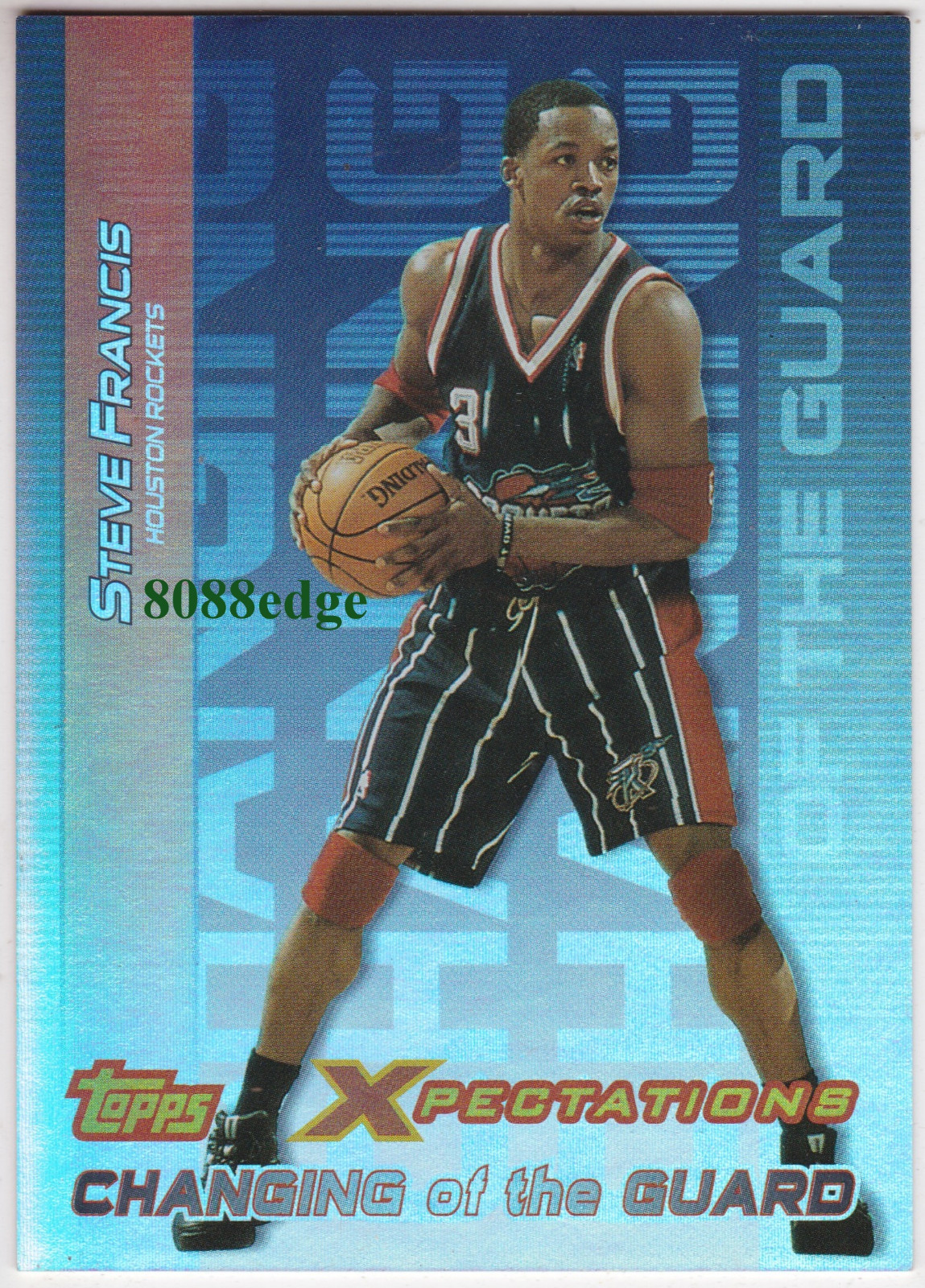 2001-02 TOPPS XPECTATION SCHANGING OF THE GUARD: STEVE FRANCIS #CG6 ...