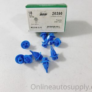 10 Qty Blue Nylon Fender Moulding Clips Toyota 90904-67036 Auveco 20390 ...