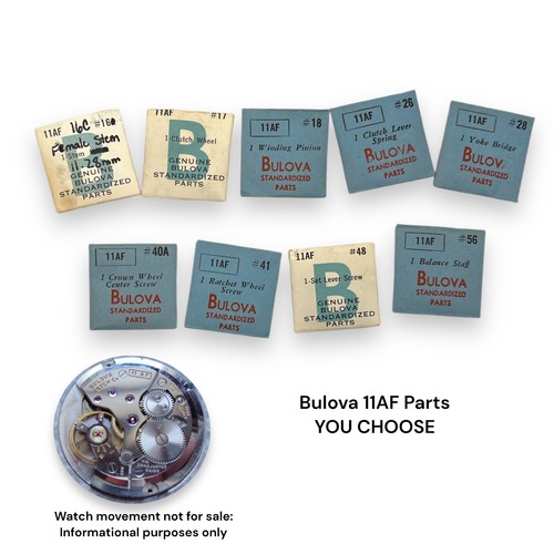 Bulova 11AF Watch Material 1959-1970 Various Parts YOU CHOOSE | eBay