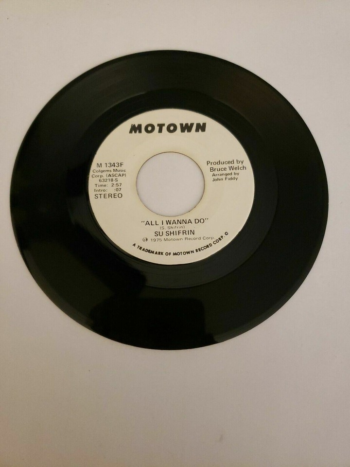 Su Shifrin - All I Wanna Do - Motown(45RPM 7”Single)(J713) | eBay