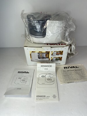 Rival Select By Kenwood Mini-Chopper Model # CH100 W White New Old ...