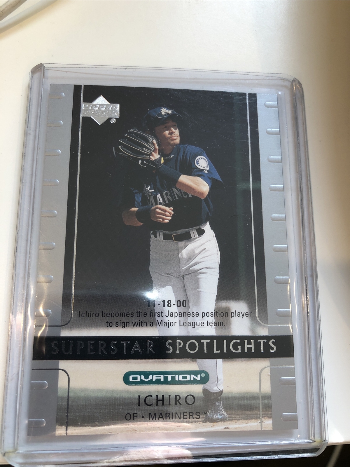 2002 Upper Deck Ovation - Superstar Spotlights Ichiro Suzuki #90 for sale online | eBay