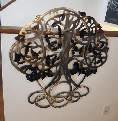 Metal wall art infinity Tree of Life 30" Wall Hanging Sculptures plasma ...
