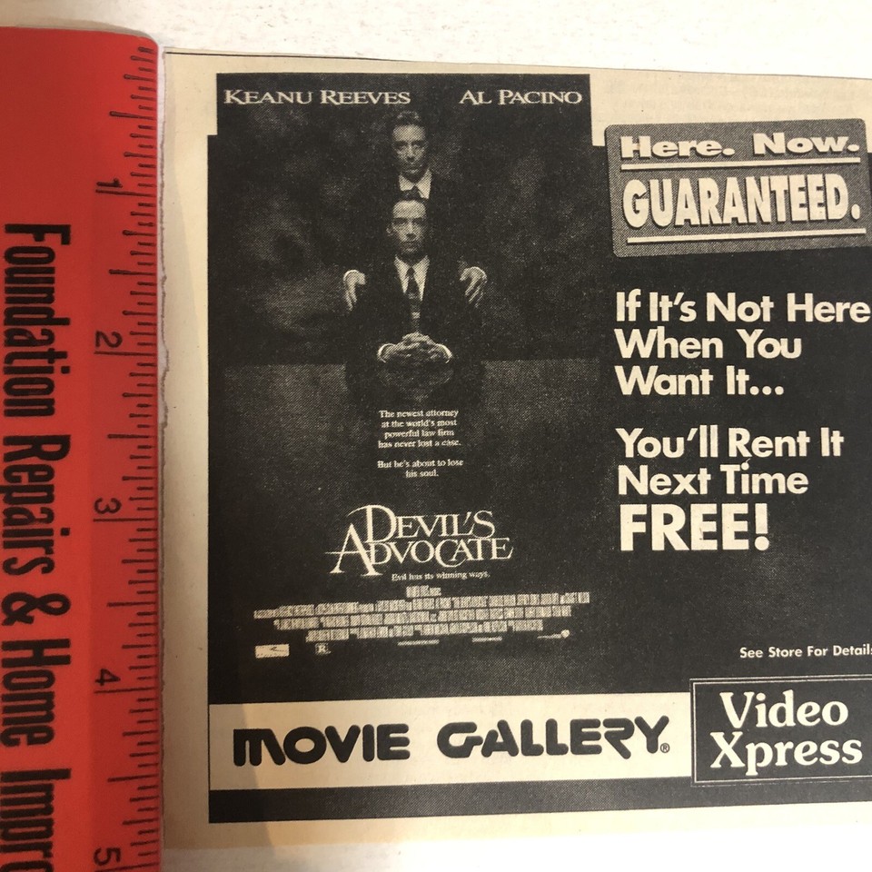 Devil’s Advocate Vintage Tv Guide Print Ad Keanu Reeves Al Pacino Tpa26 ...
