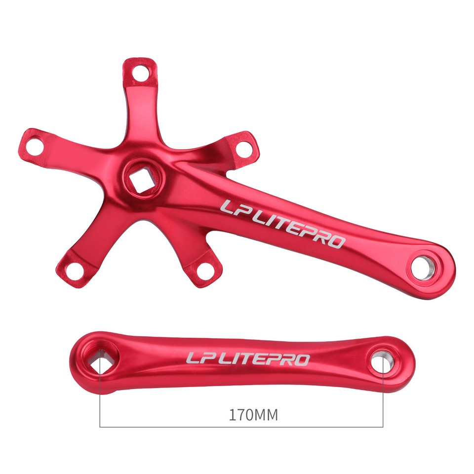 Litepro Bike Crankset Chainring Folding Bike Square Hole Crank ...