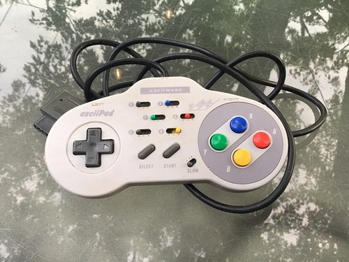 AsciiWare 4900 ASCII Pad Turbo Controller Super Nintendo SNES Tested | eBay
