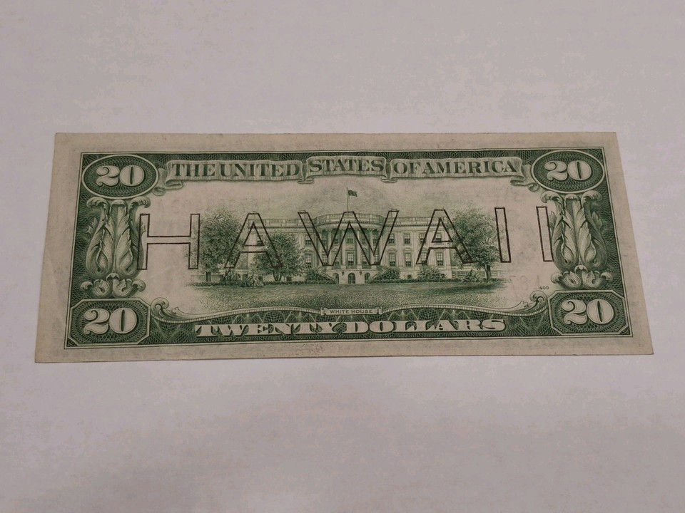 1934 A $20 Hawaii Overprint Emergency Issue WWII Note | eBay