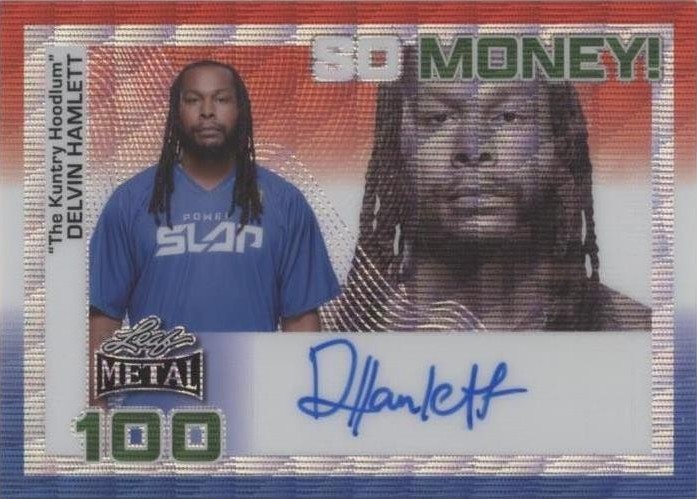 2025 Leaf Metal Power Slap - So Money! Delvin Hamlett #SM-DH1 Red White ...