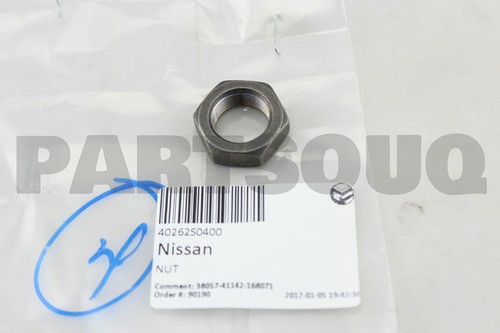 40262S0400 Genuine Nissan NUT 40262-S0400 | eBay