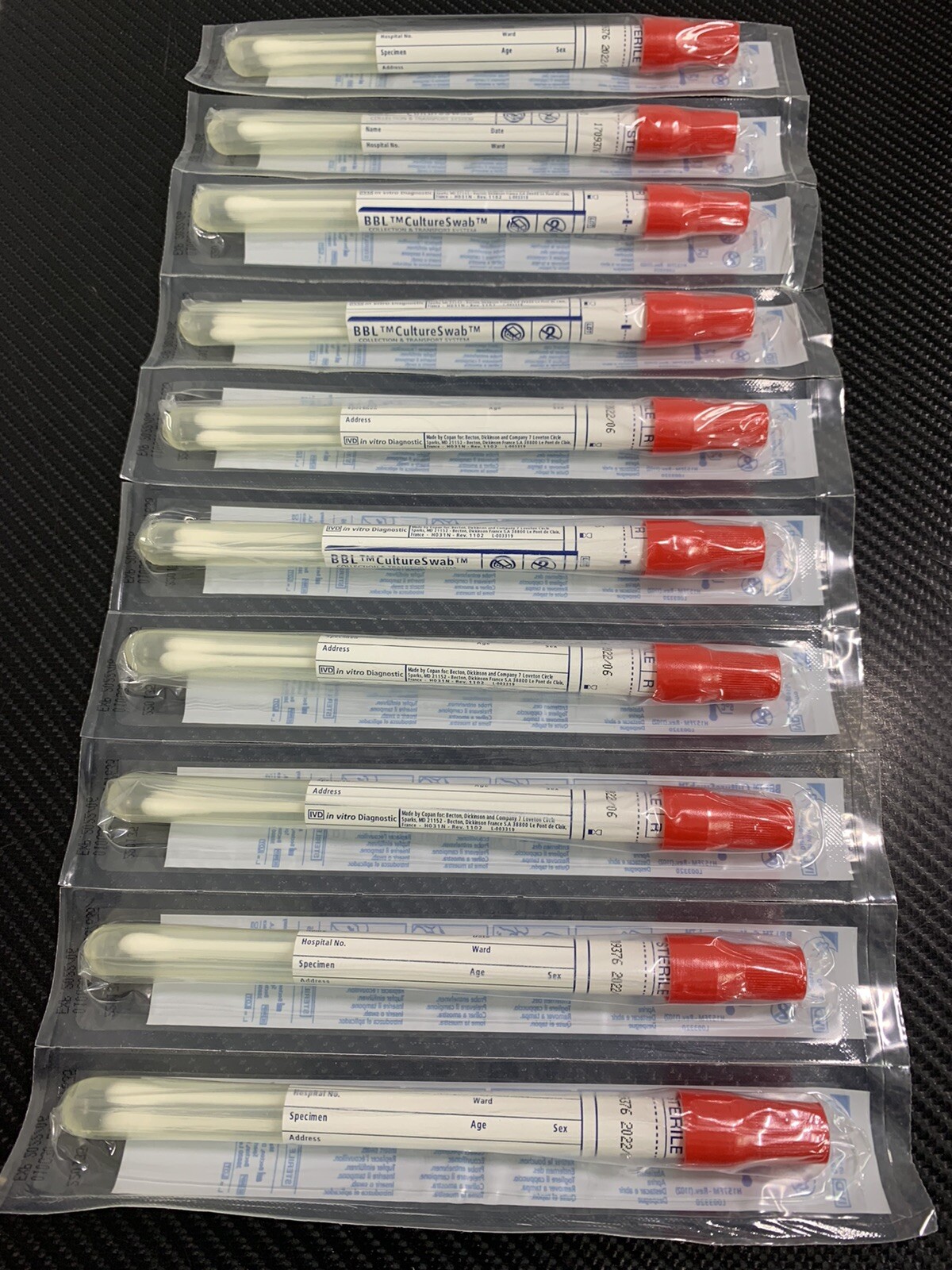 10x BBL Double Swab Vírus Collection & Transport System In Vitro ...