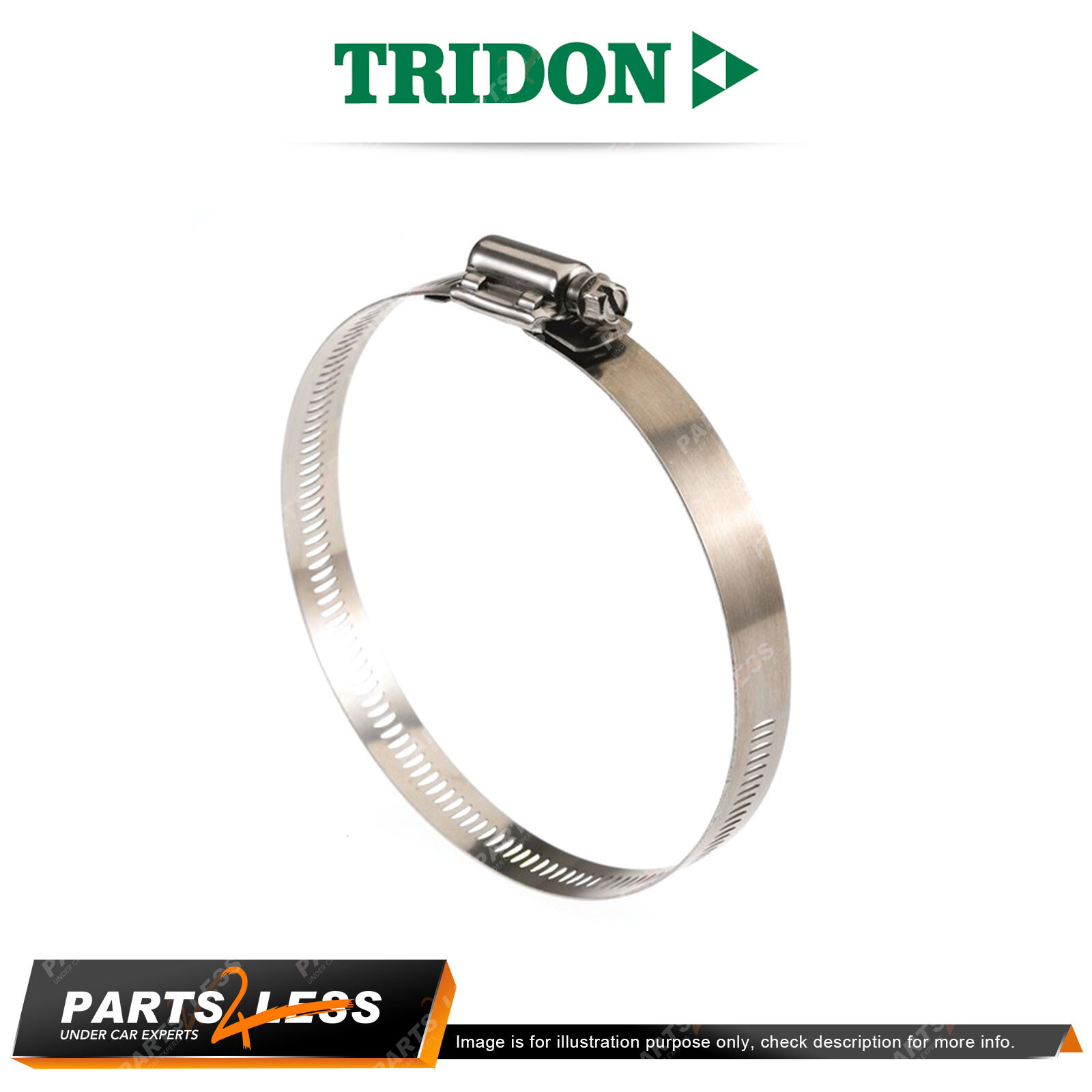 Tridon Tri Strength Hose Clamps 40mm - 64mm - TS64 304 Stainless Steel ...