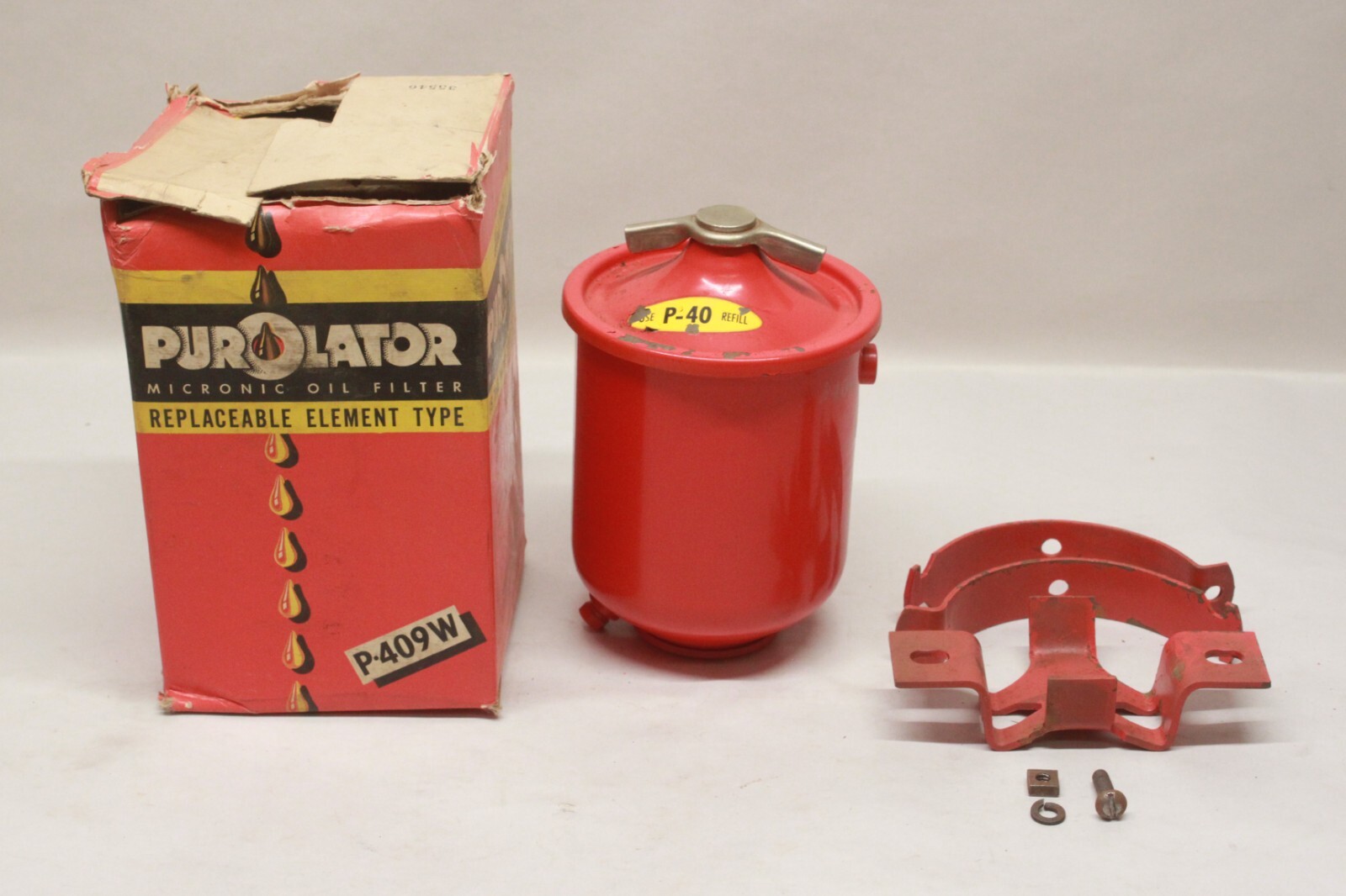 NOS Dodge Plymouth Chrysler DeSoto Remote Engine Oil Filter Canister ...