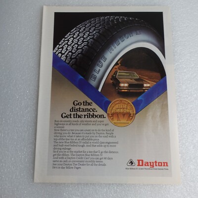 Vintage Print Ad Dayton Blue Ribbon Tires Sports Illustrated May 14 ...