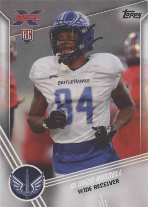 2020 Topps XFL - Alonzo Russell #91 (RC) for sale online | eBay
