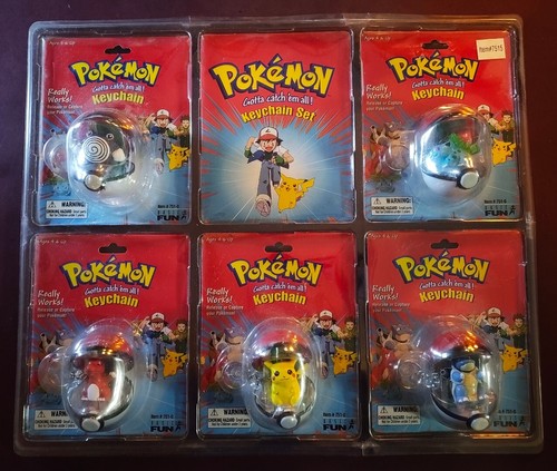 HOLY GRAIL! 🏆🔥 Pokemon Series 2 Keychain Set #7515 Basic Fun RARE ...