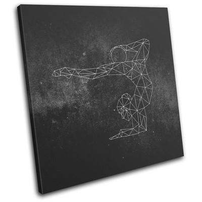 Geometric Abstract Gymnastics Sports SINGLE TOILE murale ART Photo ...
