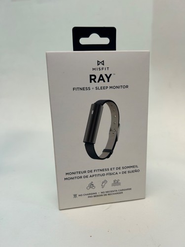 BRAND NEW Misfit RAY Fitness + Sleep Tracker Black Band W/ Batteries ...