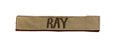 Military RAY Tab Uniform Name Tag Strip Patch #K498 | eBay