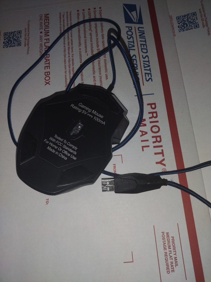 Zelotes Optical Mouse For The Game. 3,200 DPI Max. LED. used | eBay