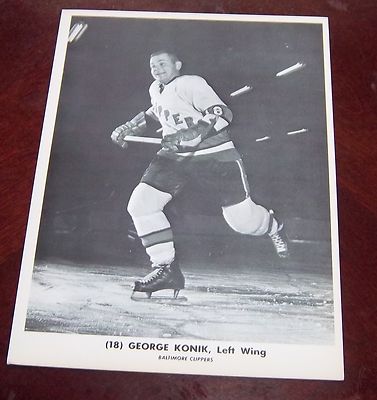 Baltimore Clippers George konik 1963-1964 from the Woody Ryan ...