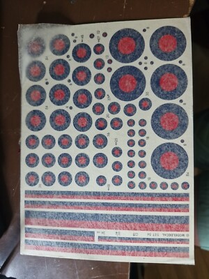 1/72 Modeldecal 54 British Modern Red- Blue ROUNDELS Fin Flash | eBay UK