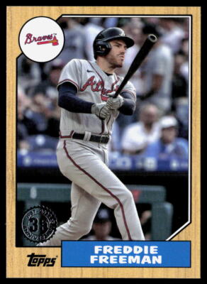 Freddie Freeman 2022 Topps 1987 Topps Baseball 35th Anniversary #T87-53 ...