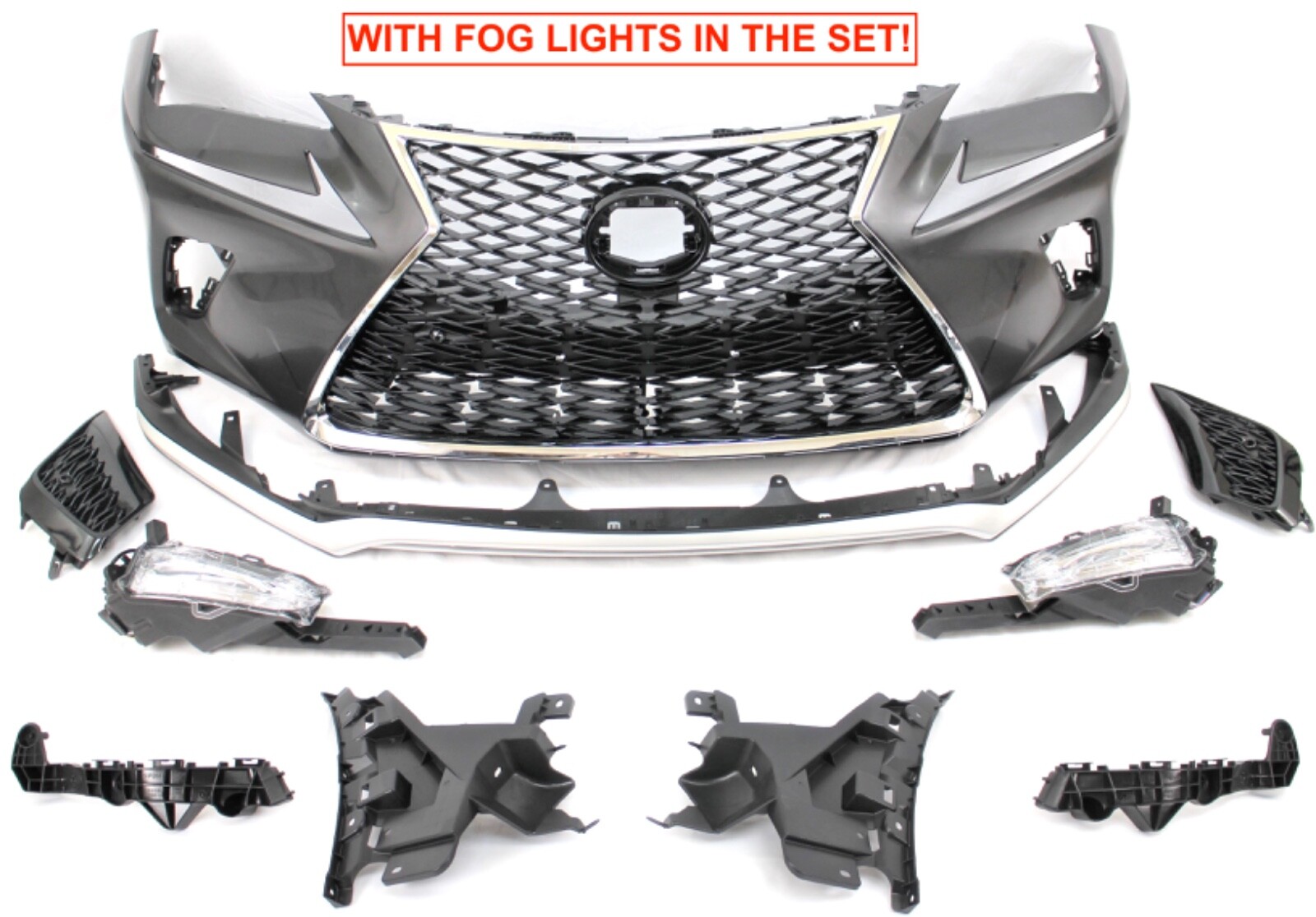 For 2018- 2021 NX 300 F-Sport front bumper cover center grille valance ...