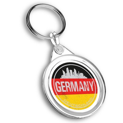 1x Round Keyring Germany Deutschland Flag German #58890 | eBay UK