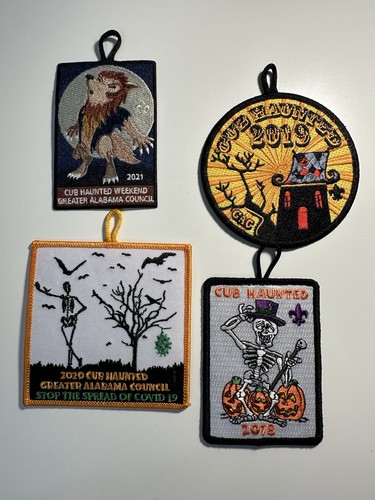 Boy Scout Halloween Patches Great Alabam Cub Haunted Lot | eBay