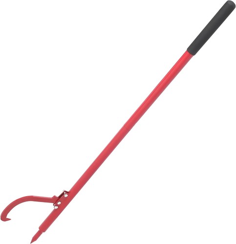 60-Inch Log Turner w/ Rubber Grip, Steel Handle, Wood Handling Cant ...